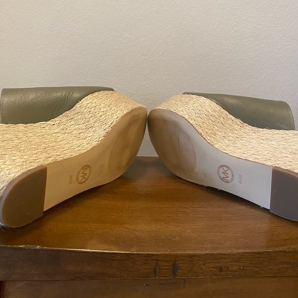 Michael Kors | Shoes | Michael Kors Olive Mules 85 | Poshmark